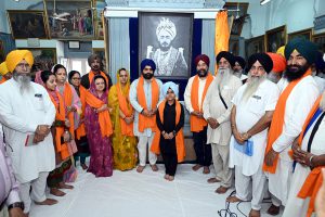 Portrait of Maharaja Ripudaman Singh Nabha displayed at Central Sikh ...