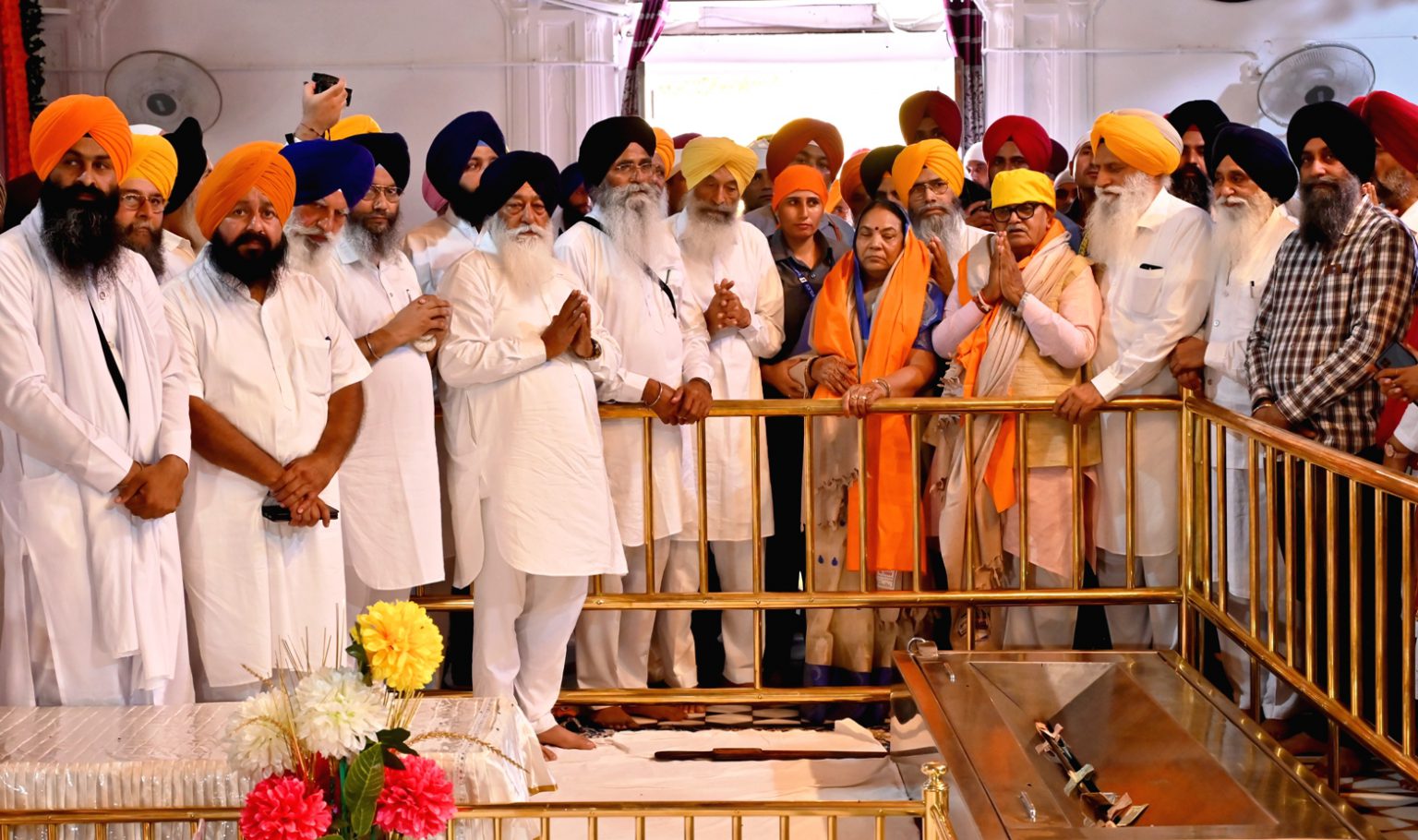 Governor of Punjab Sh. Gulab Chand Kataria pays obeisance at Gurdwara Sri Baoli Sahib during ...